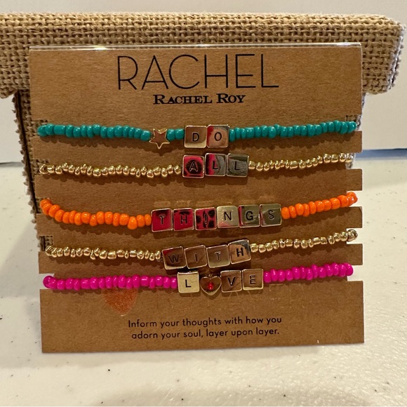 RACHEL Rachel Roy | Jewelry | Nwt Rachel Roy Set Of 5 Bracelets Do All ...